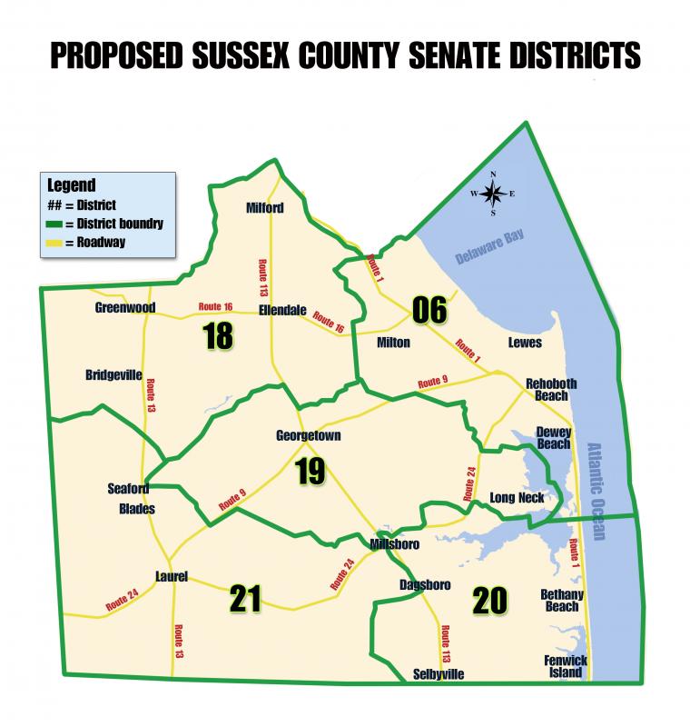 Sussex Gets New House District Under Proposal Cape Gazette